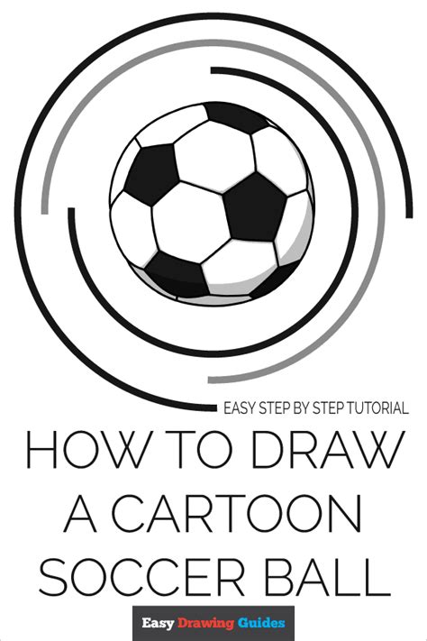 How To Draw A Cartoon Soccer Ball Really Easy Drawing Tutorial