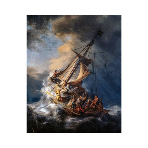 Rembrandt Christ In The Storm On The Lake Of Galilee 1633 Canvas