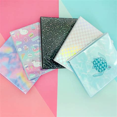 4 Pack Colorful 1 Inch Binders Yoobi