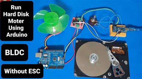 how to run hard disk moter without esc using arduino by manmohan pal youtube