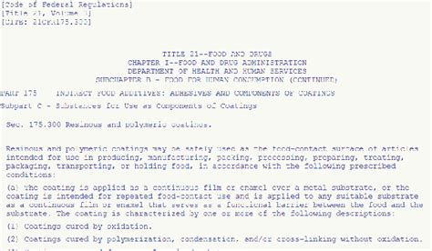 Fda Regulations For Resinous Counters And Tables Please Visit The