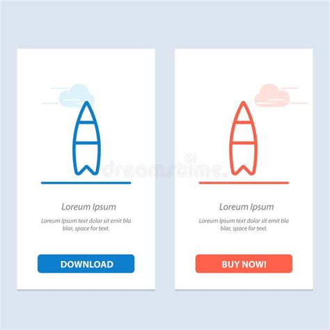 Web Blue And Red Download And Buy Now Web Widget Card Template Stock Vector Illustration Of