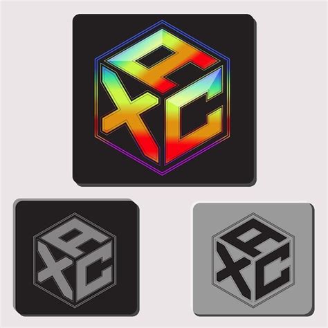 Premium Vector Initial Letters Axc Polygon Logo Design Vector Image