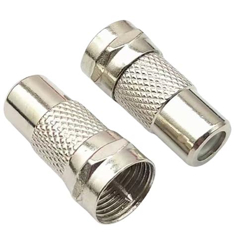 Ezyumm 2 Pack Rca To Coaxial Adapter F Type Male To Rca Female Adapter For Atari