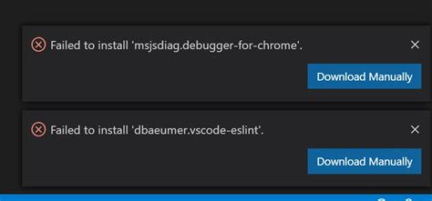 Visual Studio Code Failed To Install Error Message When I Try Any Extension Install Super User