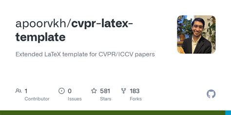 Github Apoorvkh Cvpr Latex Template Extended Latex Template For Cvpr Iccv Papers