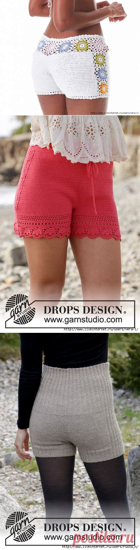 Вязаные шорты Дневник группы «ВЯЖЕМ ПО ОПИСАНИЮ Группы женская со Вязание юбки брюки