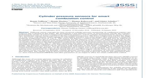 Pdf Cylinder Pressure Sensors For Smart Combustion Control Dokumen Tips