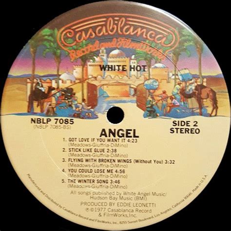 Виниловая пластинка Angel White Hot Us страна производства Angel