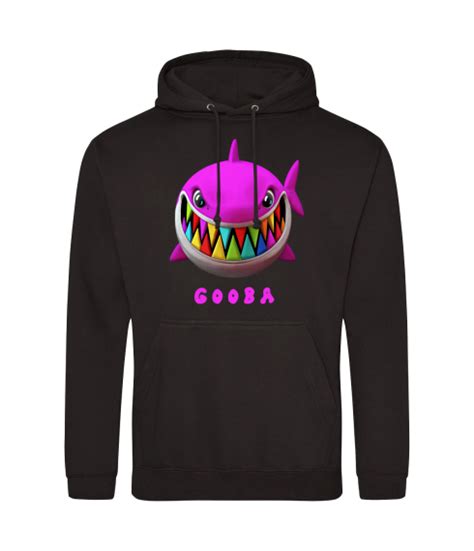 Gooba Merch Black Hoodie Shark Logo 6ix9ine Magic Custom