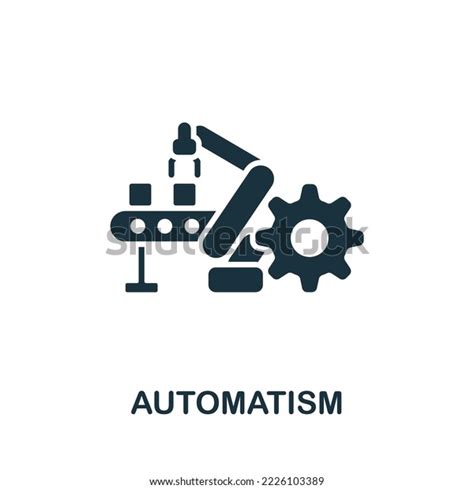 Automatism Icon Monochrome Simple Human Productivity Stock Vector Royalty Free 2226103389
