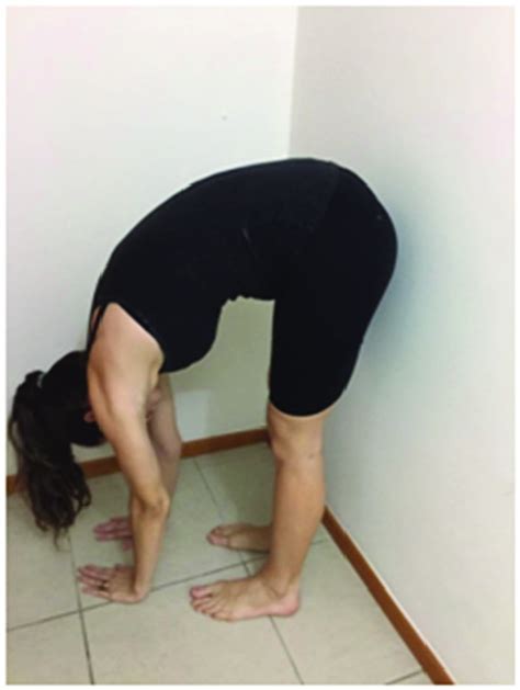 Forward Flexion Of The Trunk With Knees Straight So That The Palms Of