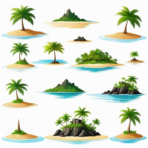 Island Eps Vectors And Illustrations For Free Download