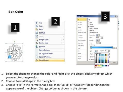 layout of converging 12 steps linear flow charts and powerpoint templates