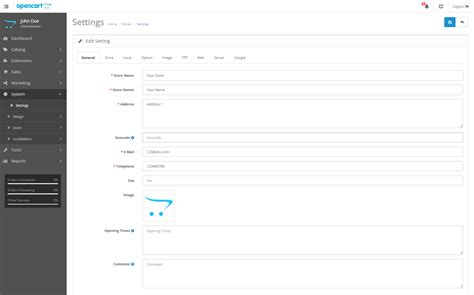 Getting Started OpenCart Documentation Getting Started OpenCart Documentation
