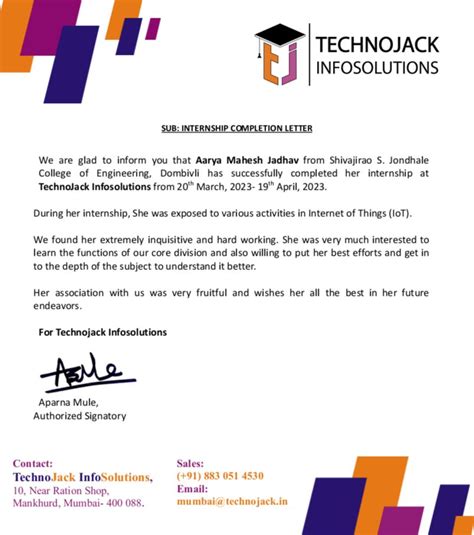 aarya jadhav on linkedin internship iot tech innovation learningjourney