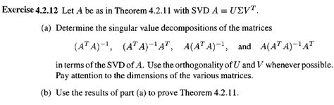 Solved Exercise 4 2 12 Let A Be As In Theorem 4 2 11 With Chegg Com