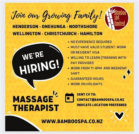 Massage Therapist Wanted