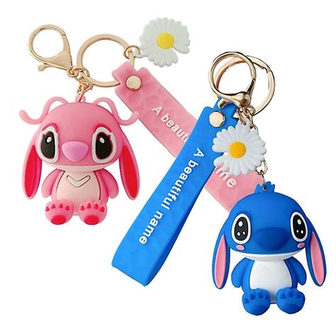 Suuyar 2 Pcs Keychain Creative Cartoon Keychai Cute Cartoon Figure