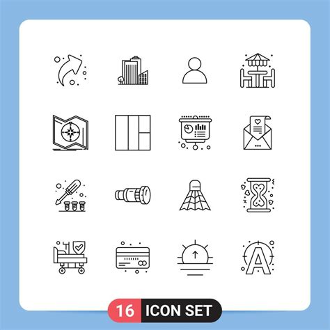 set of 16 vector outlines on grid for explore furniture real estate