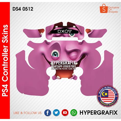 Ps4 Controller Ds4 Skin 0512 Shopee Malaysia