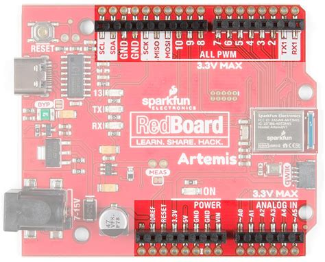 Buy Sparkfun Redboard Artemis Machine Learning Development Board Includes Ble One Megabyte Of