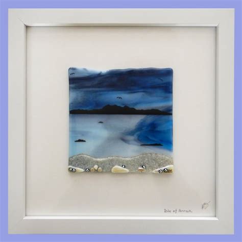 Handmade Fused Glass Isle Of Arran Picture Folksy
