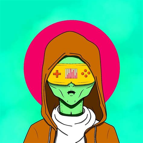 Alien Gamer Nft Art Alien Art Alien Alien Games