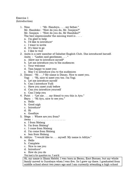 Exercise 2 Introduction Pdf