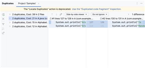 Analyze Duplicates Intellij Idea Documentation