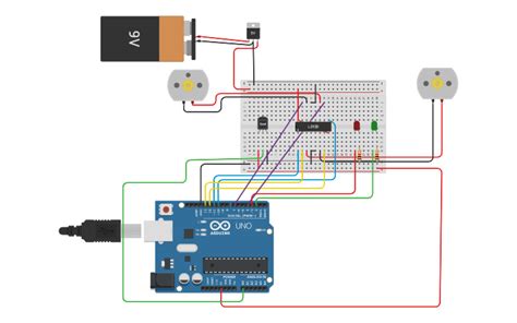 Circuit Design Demo Dc Motor Control Tinkercad