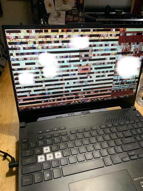 Whats The Possible Cause Of This Screen Glitch White Parts Just Censoring Sensitive Info R