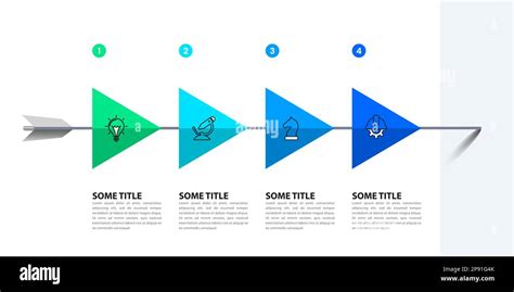 Infographic Template With Icons And 4 Options Or Steps Arrow Can Be