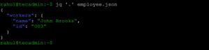 JQ Command In Linux With Examples TecAdmin