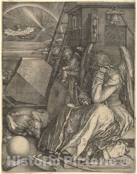 Art Print Albrecht Dürer Melencolia I 1514 Vintage Wall Art