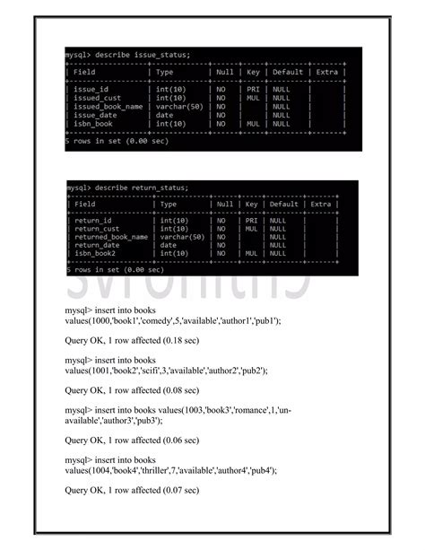 A Mini Project On Designing A Database For Library Management System Using Mysql Pdf