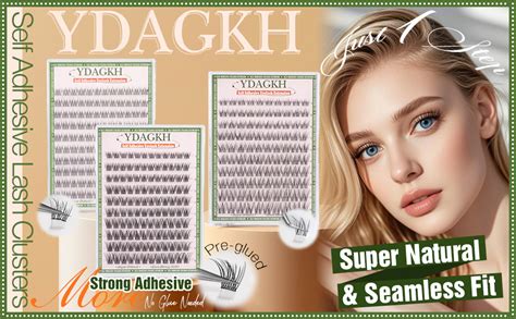 Self Adhesive Eyelashes Natural Self Adhesive Lash Clusters No Glue Needed Press On Lashes