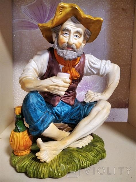 Вінтажна статуетка бродяги Capodimonte Old Man Capodimonte Італія 113164979 купити Violity