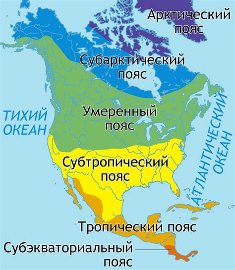 Облако знаний Климат Северной Америки География 7 класс