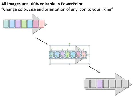 1113 Business Ppt Diagram Linear Dimension 7 Stages Powerpoint Template
