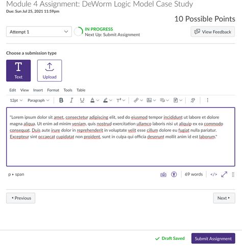 How To Submit An Online Assignment In Canvas