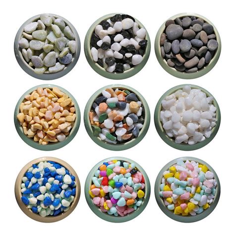 Stone Small White Stones Colorful Stone Succulent Plant Decorative