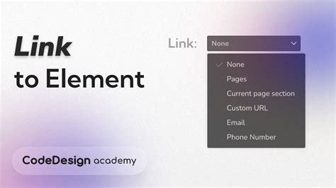 Adding Links To Elements In Codedesign Codedesign Academy Youtube