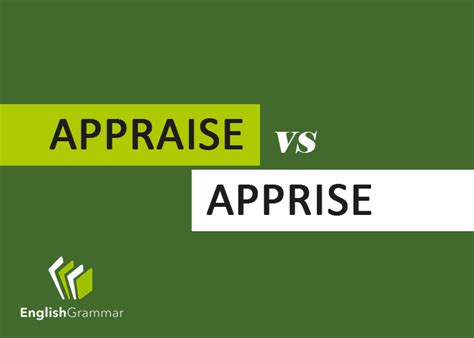 Appraise Vs Apprise