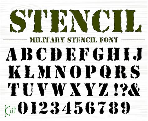 Army Font Army Stencil Fonts Myfonts