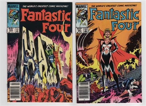Fantastic Four 280 And 281 1st App Malice Newsstand 1985 Comics Marvel