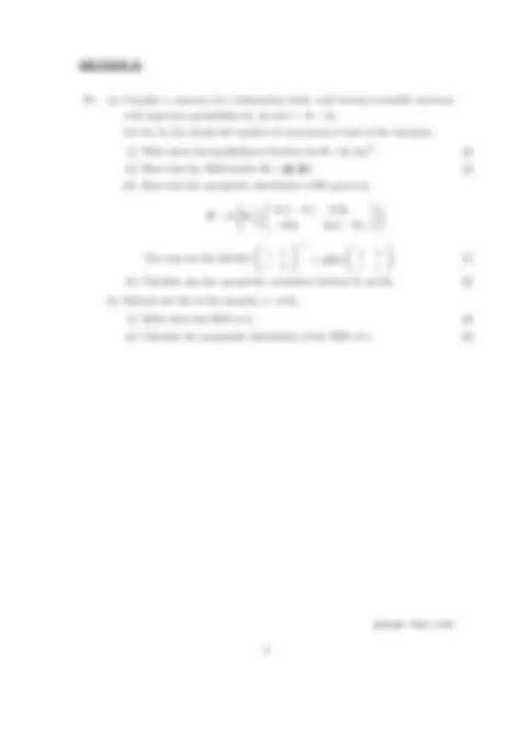 Asymptotic Distribution Statistical Inference Exam Exams