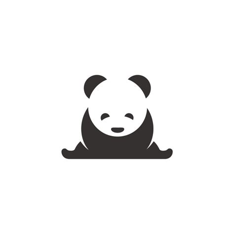 앉은 팬더 곰 일러스트 Ai 다운로드 Download Sitting Panda Bear Vector 어반브러시