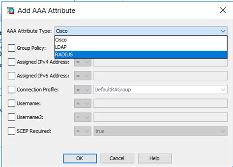 Solved I Dont Find Saml As An Option In Aaa Attribute Type Cisco Community