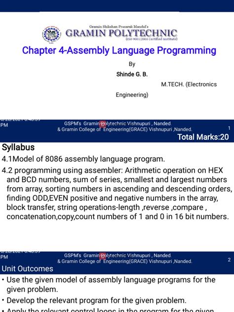 Mic Chapter 4 Pdf Pointer Computer Programming Assembly Language